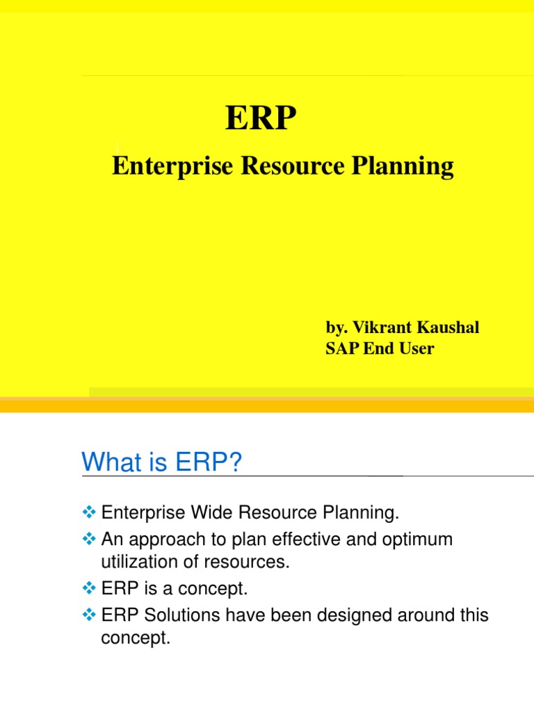 Sap Erp | PDF | Enterprise Resource Planning | Sap Se