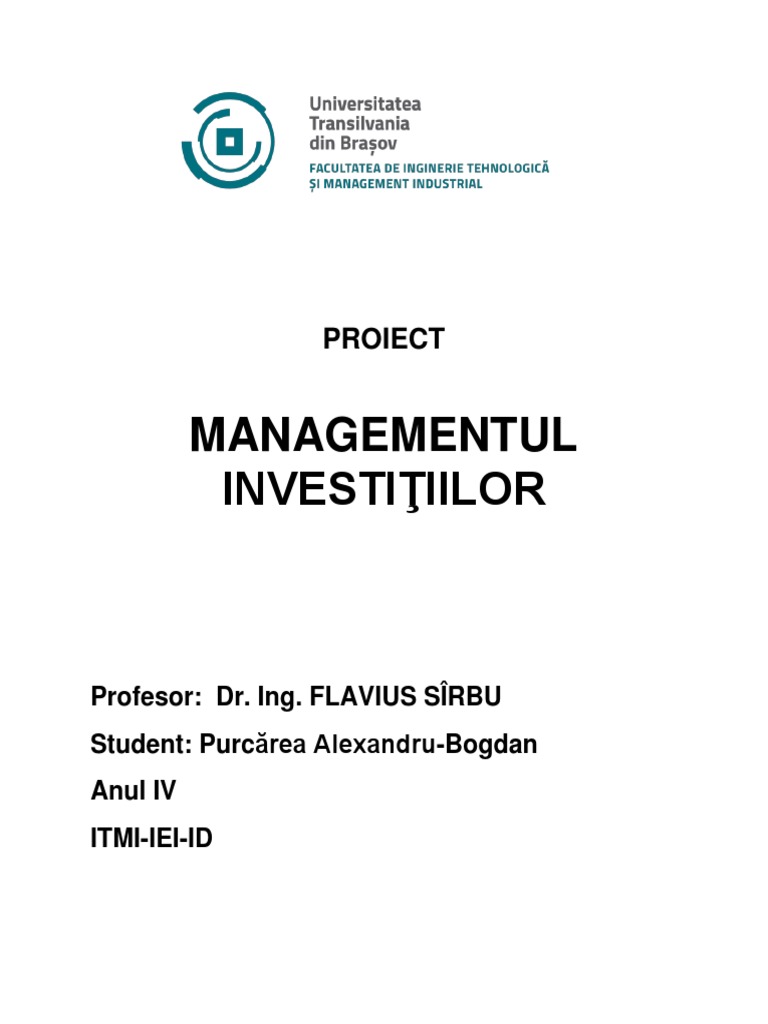 PROIECT | PDF