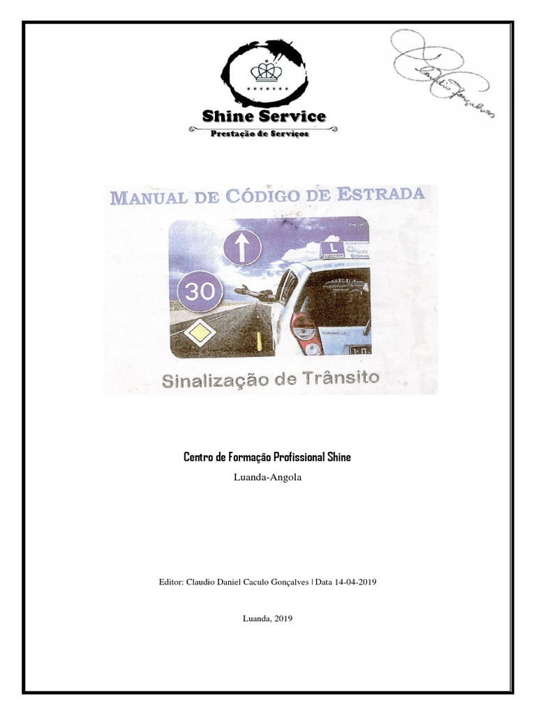 Manual de Código de Estrada (Sinalização de Trânsito) | PDF | Esportes ...