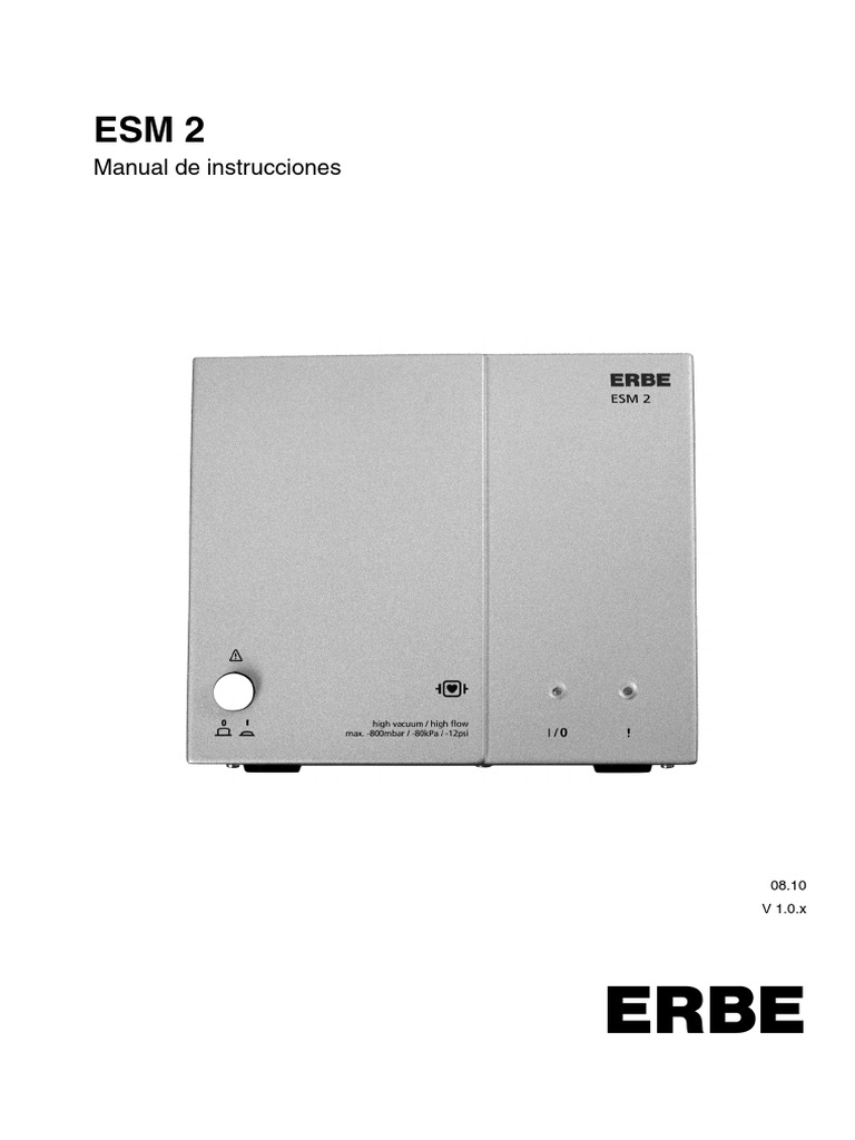Modulo de Succion - Erbe - Esm 2 - Manual Usuario - Esp PDF | PDF ...