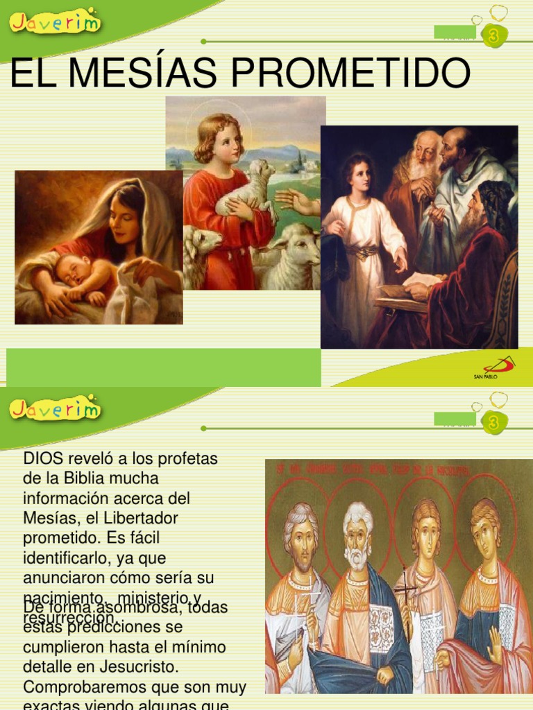 El Mesías Prometido en la Biblia | PDF | Mesías | María, madre de Jesús