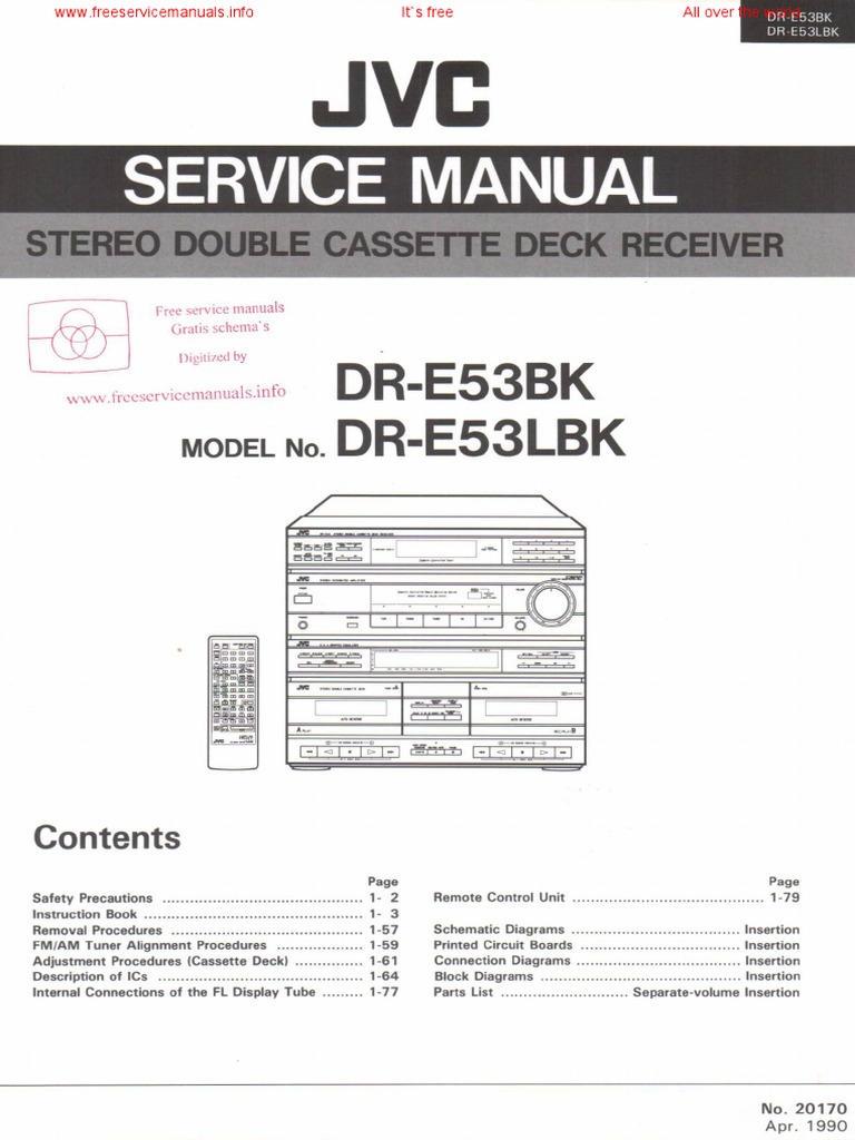 JVC Dr-E53bk Dr-E53lbk SM | PDF