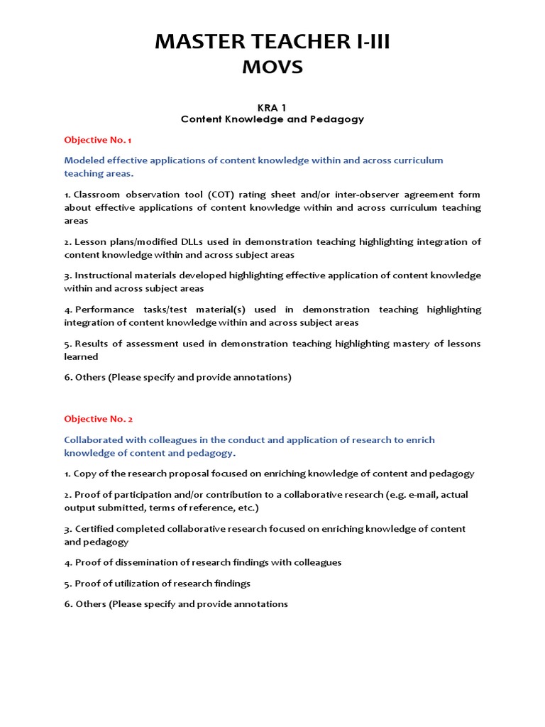 RPMS - MT Movs | PDF | Lesson Plan | Educational Assessment