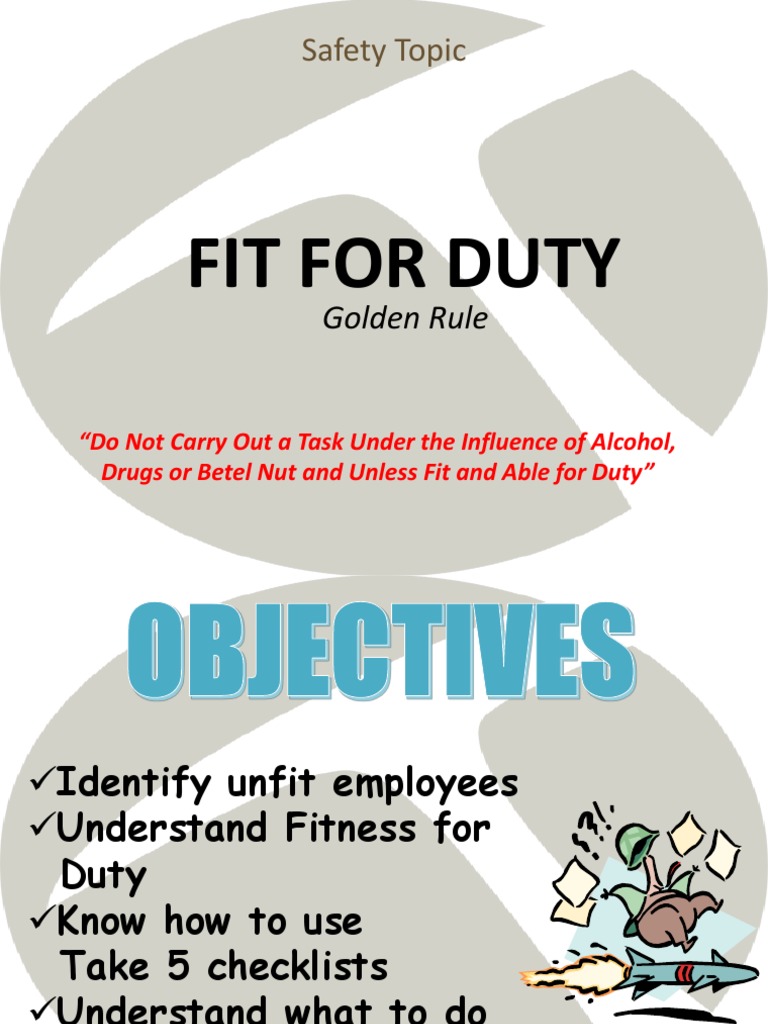 Fit For Duty | PDF | Reasonable Person | Behavior