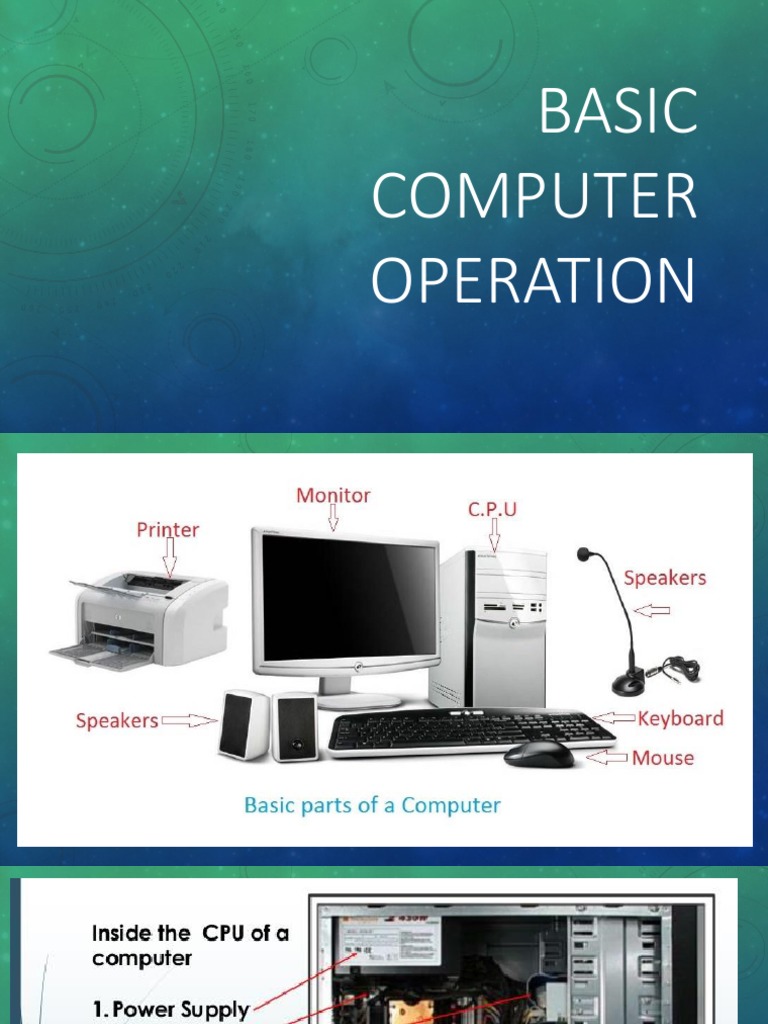Basic Computer Operation | PDF