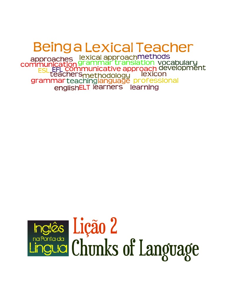 Chunks of Language: Conceitos e Exemplos | PDF | Palavra | Gramática