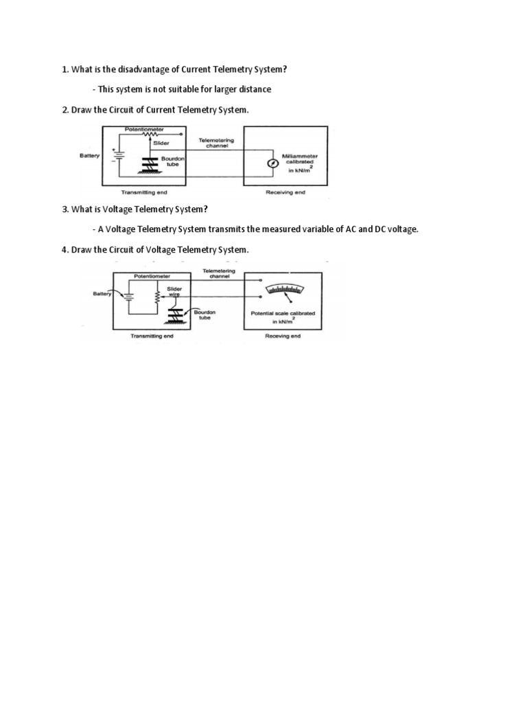Voltage and Current Telemetry System (Question and Answer) | PDF