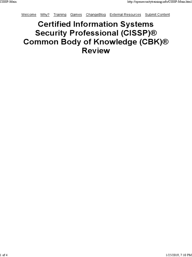 CISSP y CBK PDF | Download Free PDF | Information Security | Security Engineering