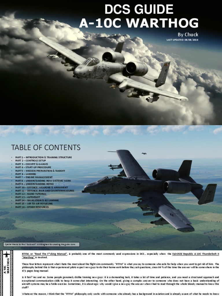 1 - Manual Dcs A10c | PDF | Cockpit | Switch