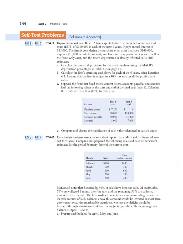Solutions in Appendix | PDF | Balance Sheet | Depreciation