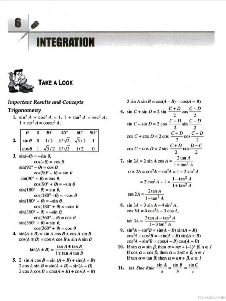 Integration (Definite and Indefinite) For JEE Mains and Advanced | PDF