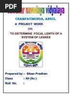 Project Report Front Page Design PDF | PDF