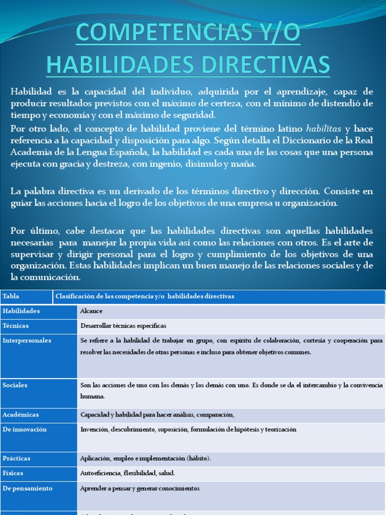 Competencias Directivas Power Point | PDF | Creatividad | Comunicación