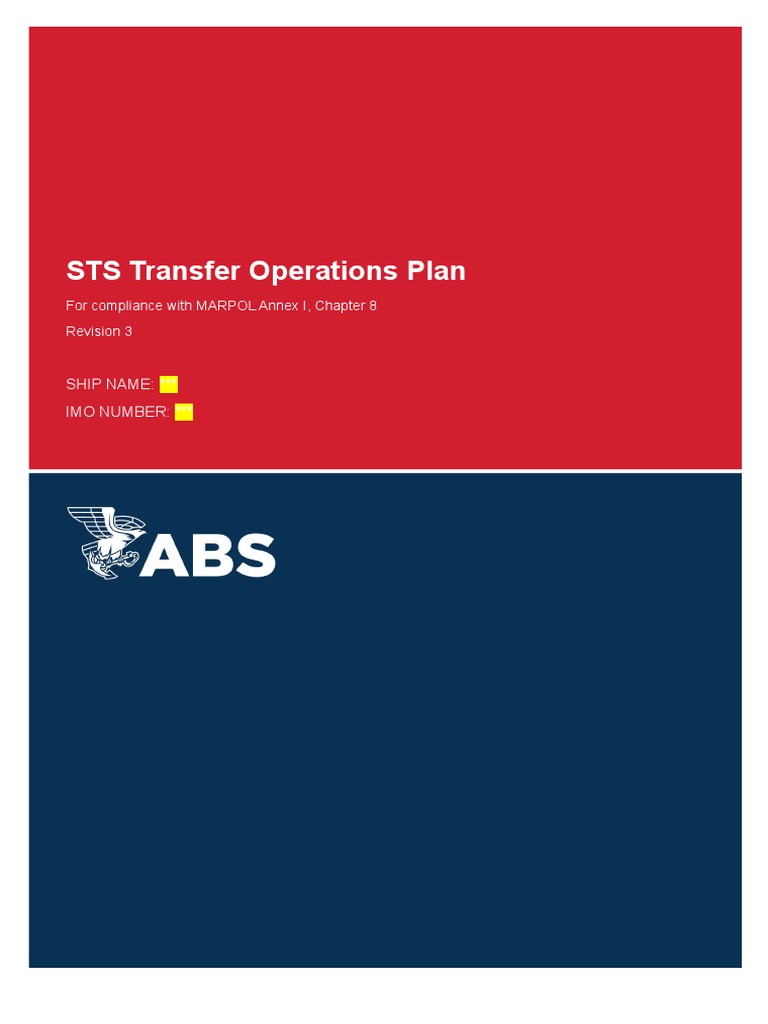 STS Transfer Operations Plan | PDF | Ships | Oil Tanker