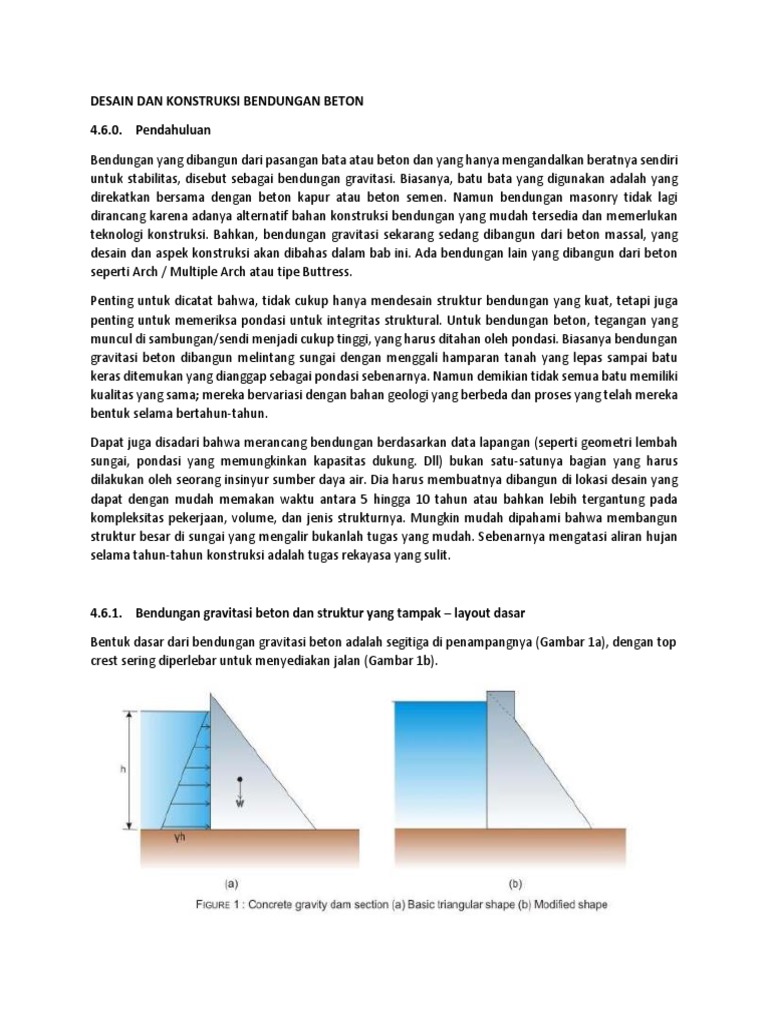 m4l06-DESAIN DAN KONSTRUKSI BENDUNGAN BETON | PDF