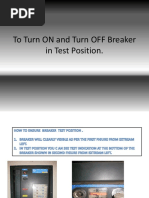 Breaker Rack In/Out Operating Procedures | PDF | Electrical Components ...