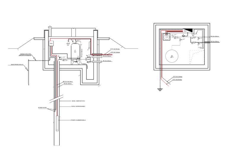 Detaliu Put Forat Si Hidrofor - S04 | PDF