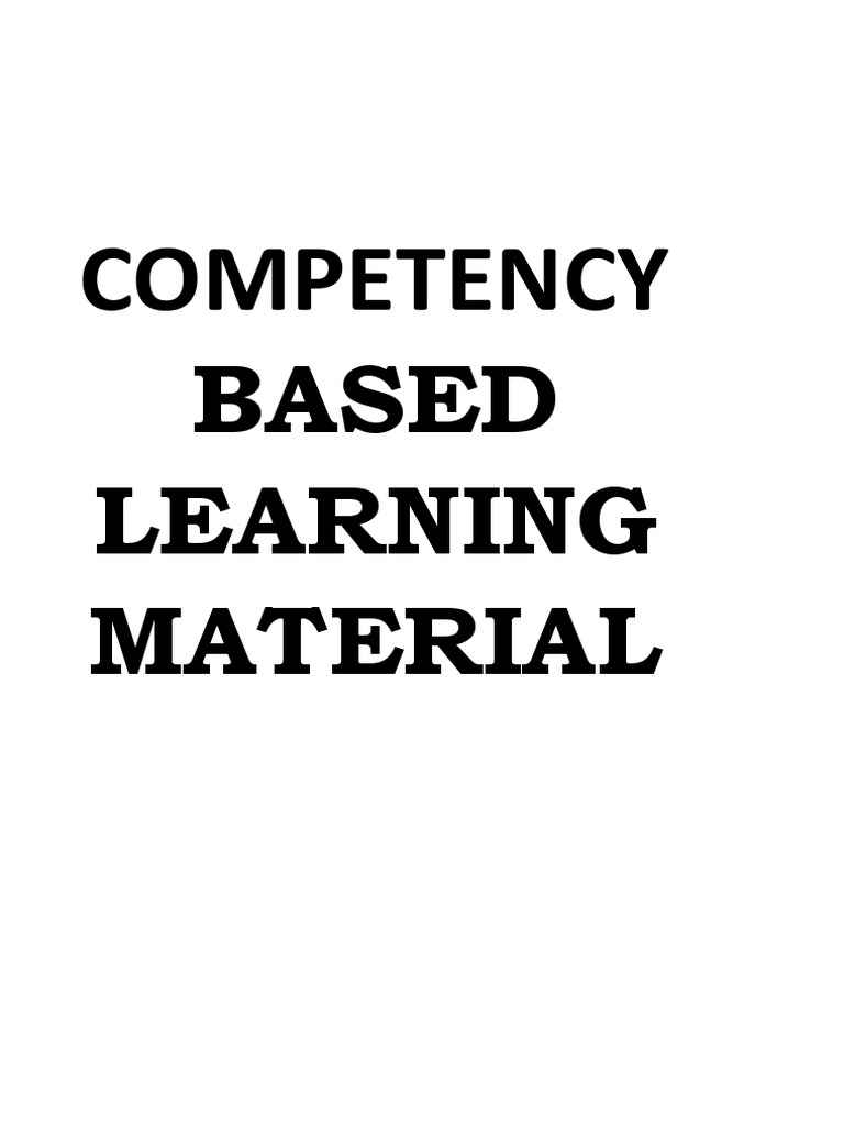 2019 2 TM1 CBLM Template | PDF | Learning | Behavior Modification