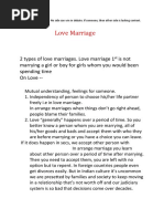 Love Marriage Vs Arranged Marriage | PDF