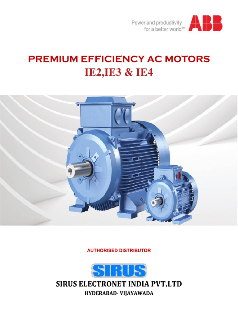 ABB IE2 IE3 &IE4 Catalogue PDF | PDF