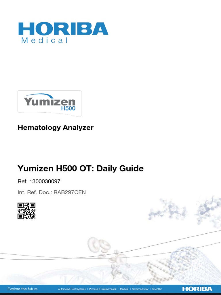 Yumizen H500 OT Daily Operation Guide | PDF | Hematology | Blood