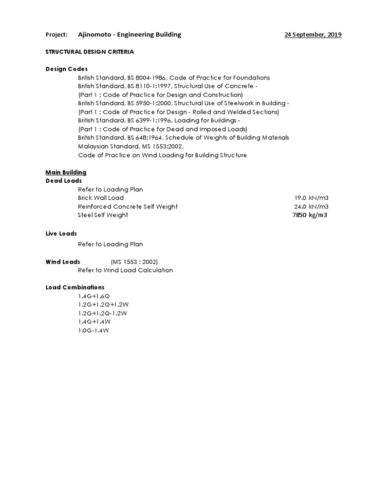 EngBldg Calculation Report PDF | PDF | Architectural Elements | Materials