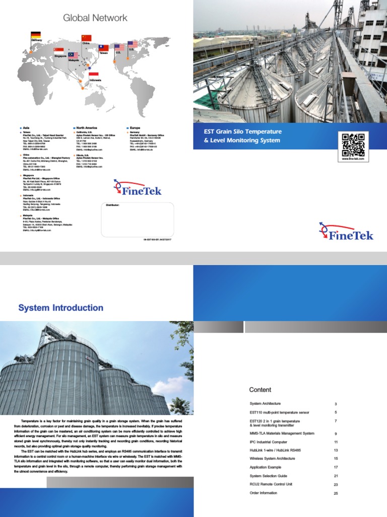 EST Grain Silo Temperature & Level Monitoring System | PDF | Wireless ...