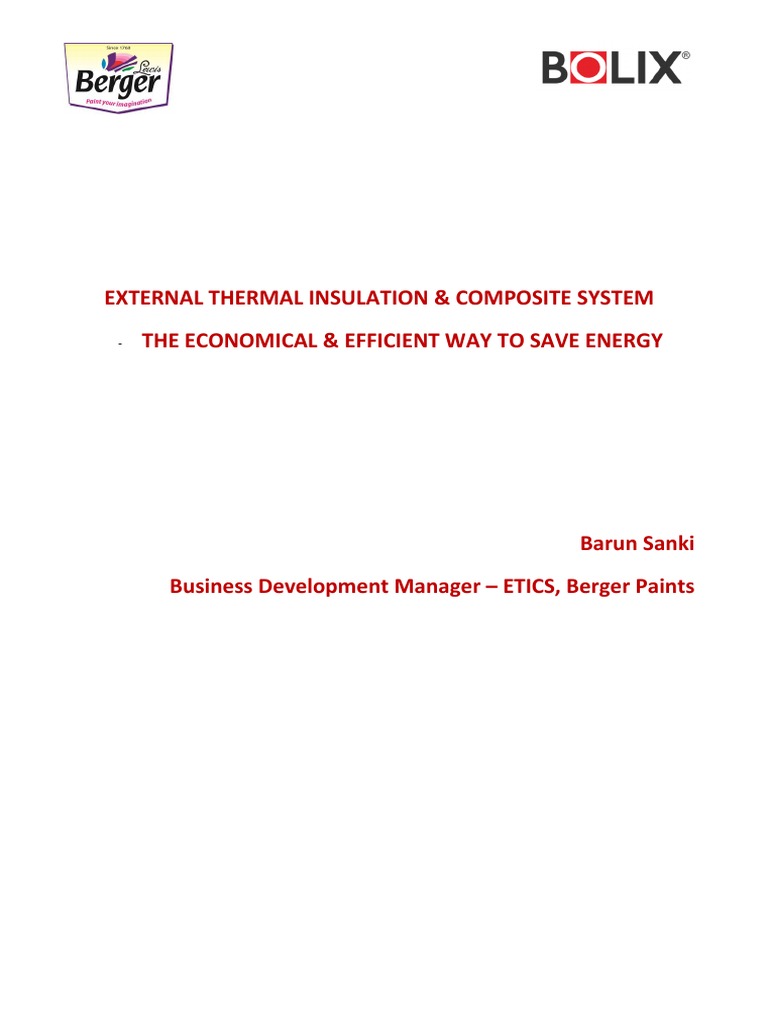 Bolix ETICS: Efficient Insulation Solutions | PDF | Building Insulation ...
