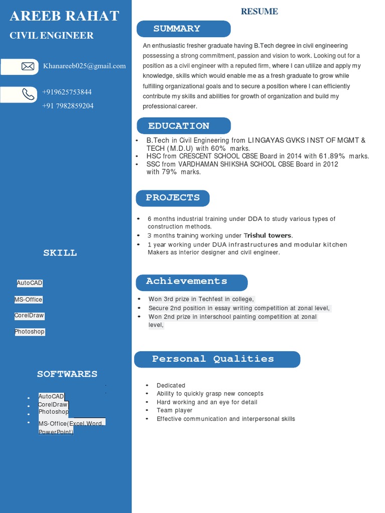 AREEB Resume Final PDF | PDF | Engineering
