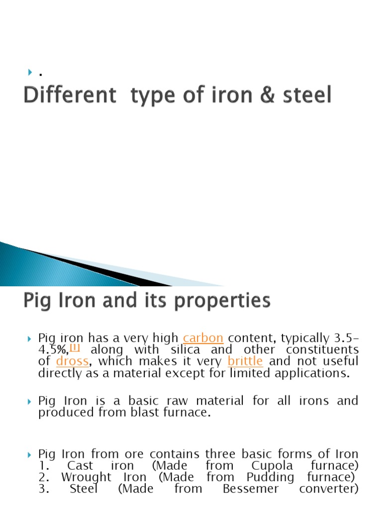 Properties and Uses of Iron Types | PDF | Cast Iron | Iron