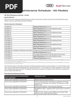 Audi A3 2015 Maintenance Schedule | PDF | Wheeled Vehicles | Mechanical ...
