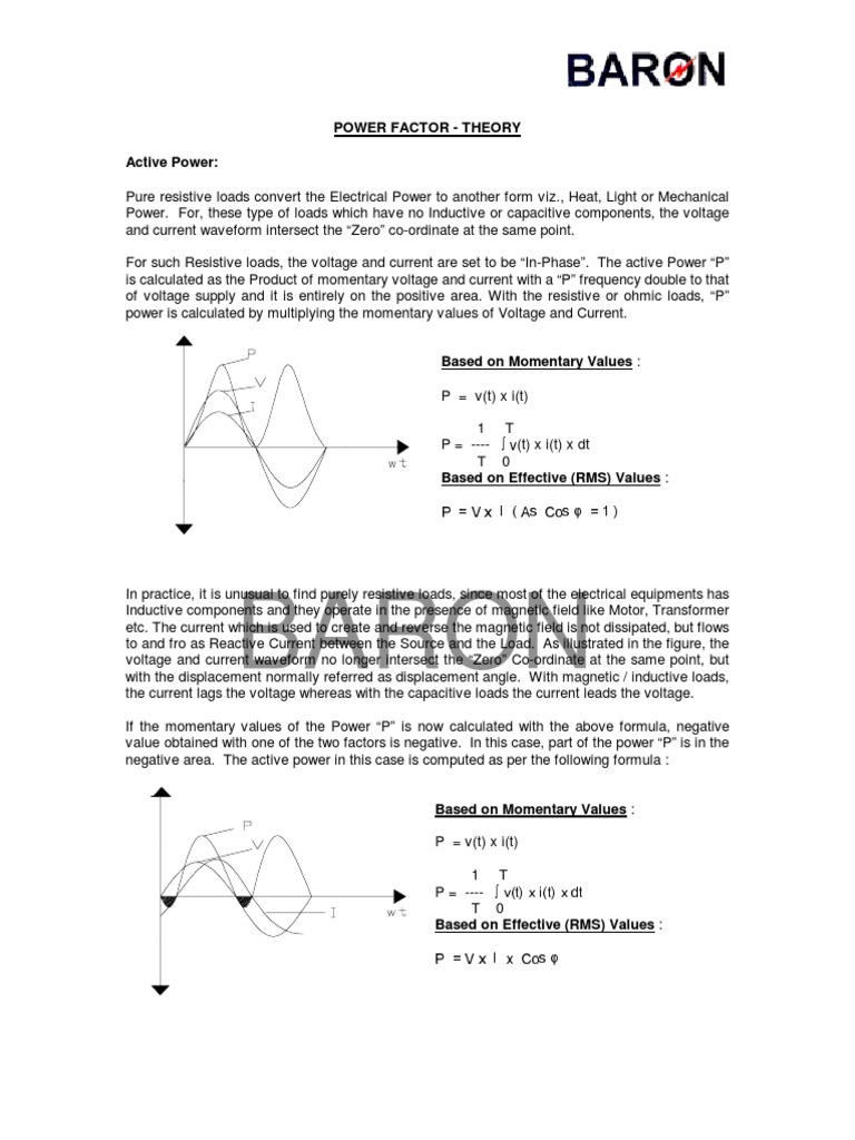 Power Factor | PDF | Ac Power | Electric Power