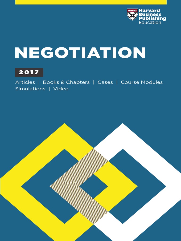 Negotiation Primer PDF | PDF | Negotiation | Mergers And Acquisitions