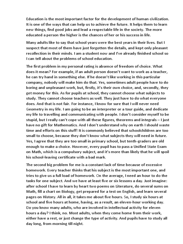 Education Is The Most Important Factor For The Development of Human ...