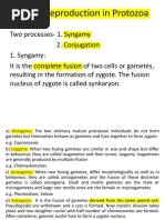 Reproduction in Protozoa | PDF | Reproduction | Protozoa