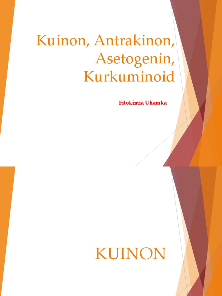 Identifikasi dan Pemisahan Kuinon | PDF