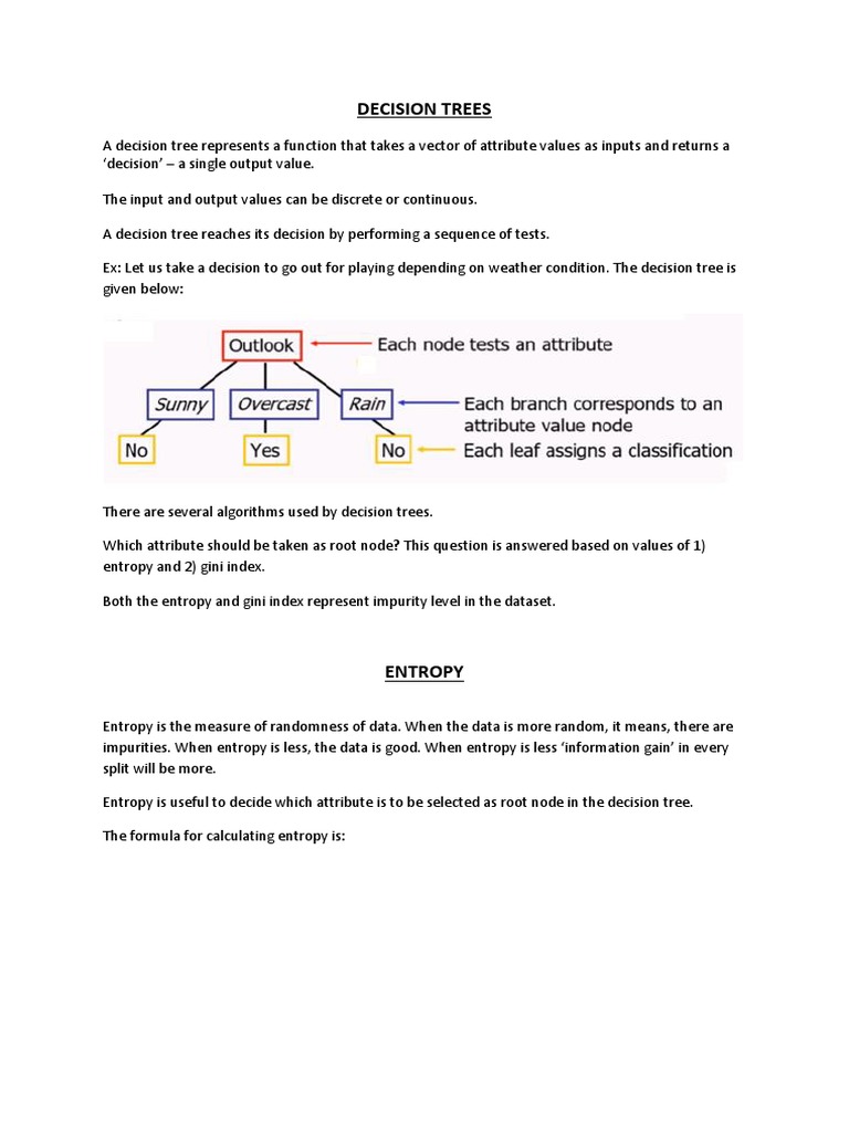 Decision Tree Entropy Gini | PDF | Applied Mathematics | Theoretical Computer Science