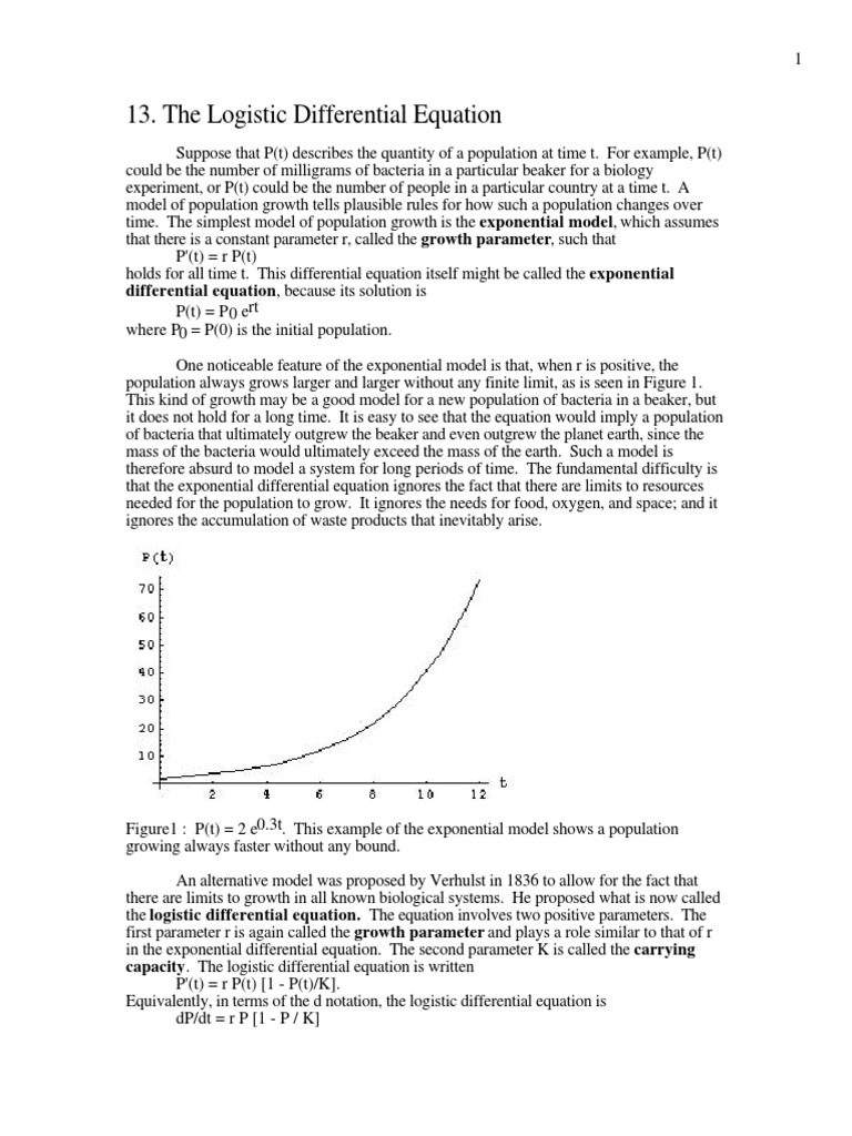 Logistic | PDF | Logistic Function | Equations