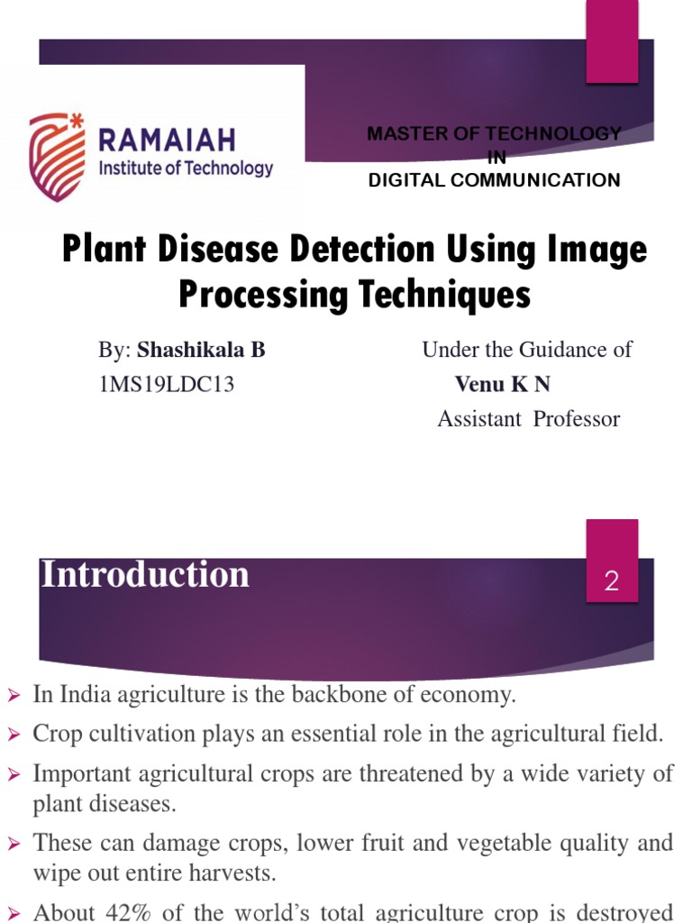 Plant Disease Detection via Image Processing | PDF | Plant Pathology ...