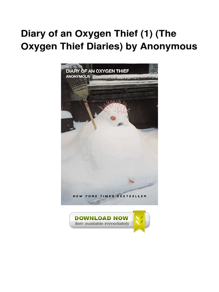 Diary of An Oxygen Thief 1 The Oxygen TH PDF | PDF