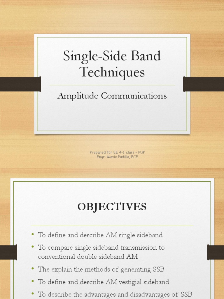 2 - Sideband Techniques | PDF | Frequency Modulation | Radio