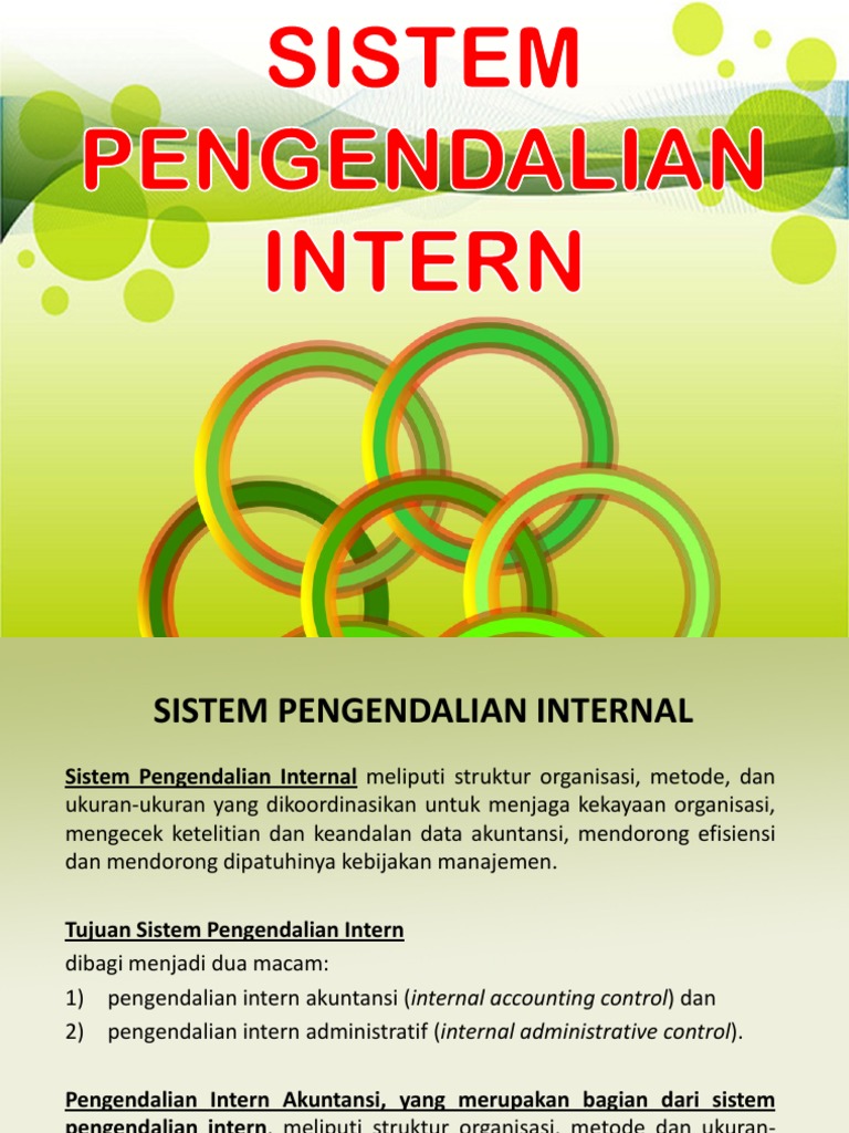 Sistem Pengendalian Internal Pdf