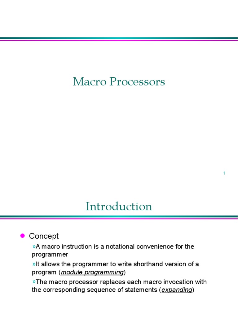 Macro Processor | PDF | Macro (Computer Science) | Assembly Language Macro Processor | PDF | Macro (Computer Science) | Assembly Language