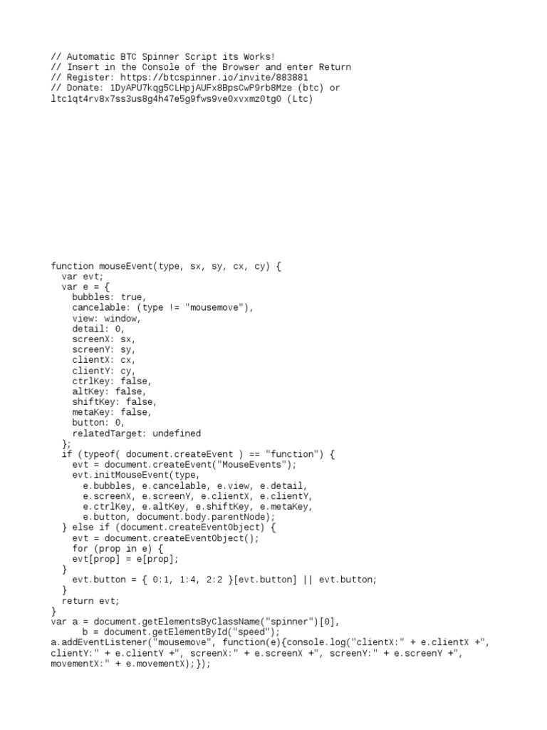 Rotar BTC Spinner | PDF | Software | Computing