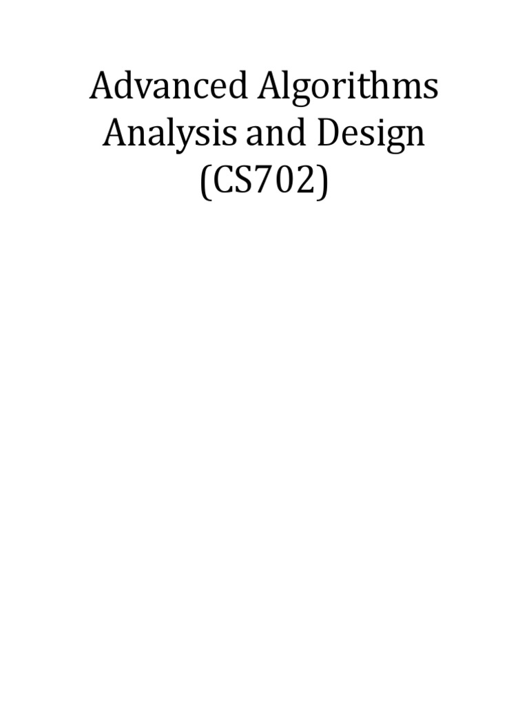 CS702 Handouts 1 45 PDF | PDF | Set (Mathematics) | Time Complexity