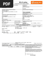 Bill of Landing Evergreen Line | PDF | Cargo | Bill Of Lading