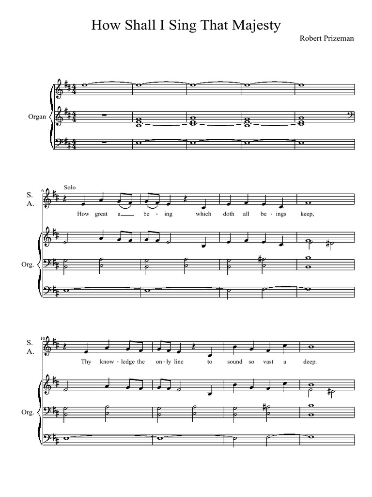 Libera - How Shall I Sing That Majesty (SATB + Organ) PDF | PDF