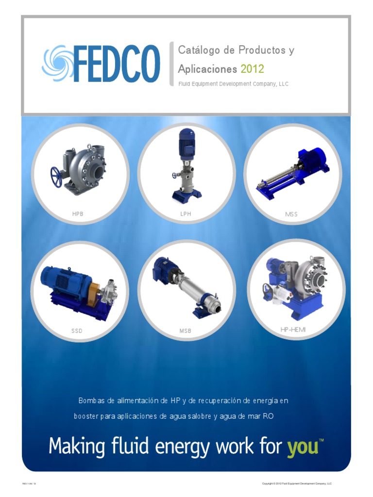 2012catalogue-FEDCO en Es | PDF | Control numerico | Bomba