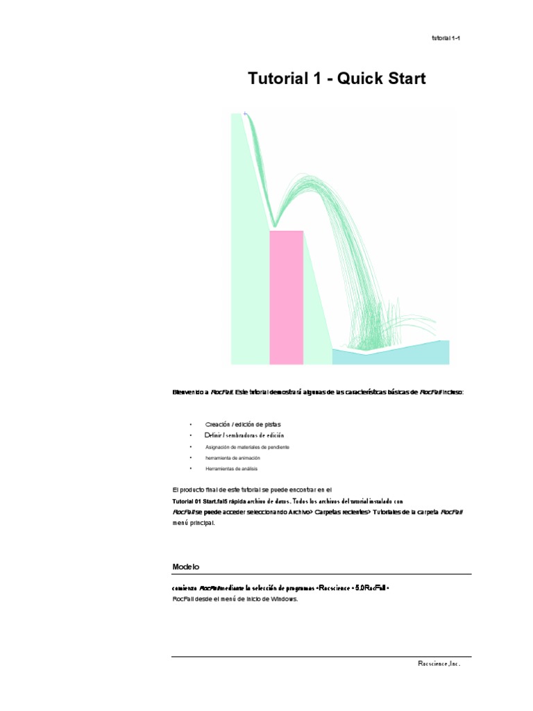Tutorial Rápido de RocFall | PDF | Desviación Estándar | Microsoft Excel
