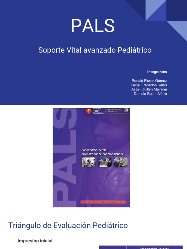 PALS | PDF | Reanimación cardiopulmonar | Cuidado de la salud